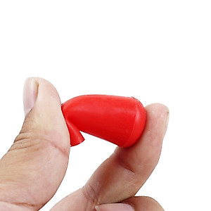 FENJANER Archery Soft Rubber Arrowheads Practice Safety Arrow Tips Hunting Game（Pack of 12） (Red)