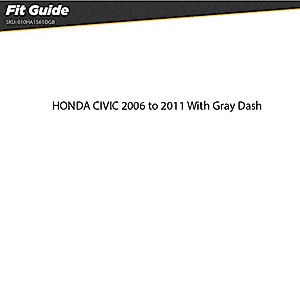 SCOSCHE HA1561DGB Single/Double DIN Car Stereo Dash Kit for 2006-UP Honda Civic