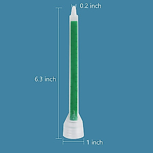 Epoxy Mixing Nozzle Static Mixing Nozzle Adhesive Cartridges Tip Mixer Nozzles (1:1/1:2ratio) 24 Element,10Pieces