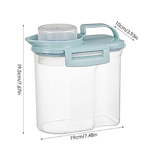 Fulenyi Rice Bin Rice Container, Airtight Cereal Container Rice Barrel Dry Grain Dispenser Thicken Rice Cylinder Clear Food Storage Box with Airtight Design Pour Spout