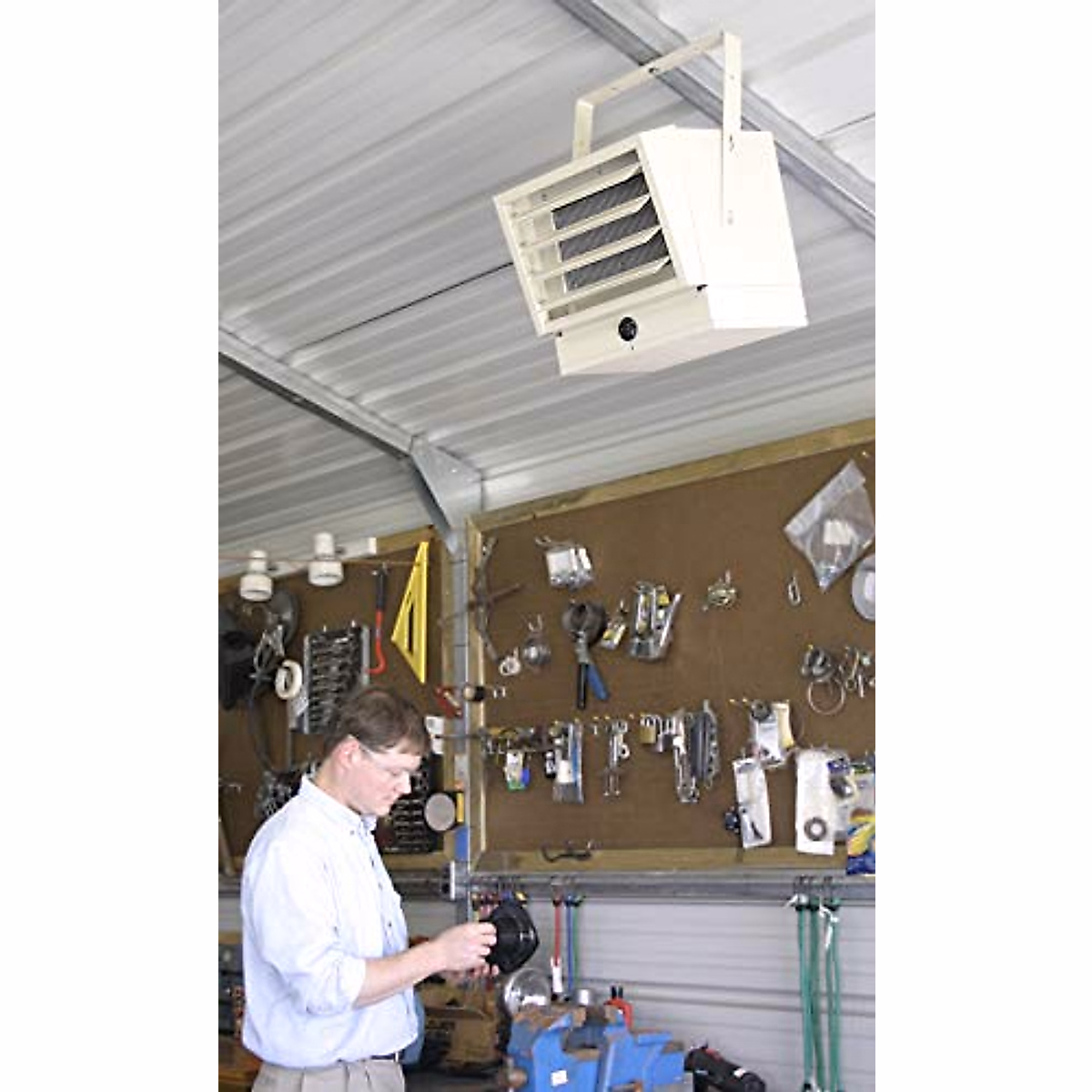 Fahrenheat FUH Electric Heater for Garage, Factory, Basement, Warehouse, and Outdoor Use, Beige