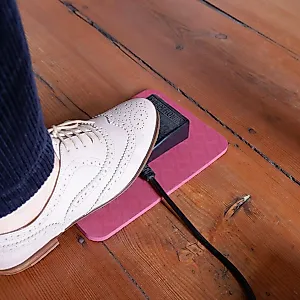 Madam Sew Sewing Machine Pedal Mat | No Slip Rubber Keeps Pedal in Place | Sewing Accessory | 7” x 10”