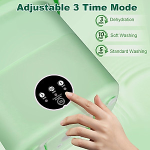 HULKNPEW Portable Washing Machine,Floading Washing Machine Upgraded 8L Large Capacity Foldable Washer,Fast and Deep Cleaning,Suitable for Apartments,Dormitories,Camping,RV,Travel,Hotel etc (Green)