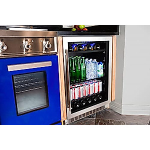 Azure A224BEV-S 24" Undercounter Beverage Center with 5.6 cu ft Capacity