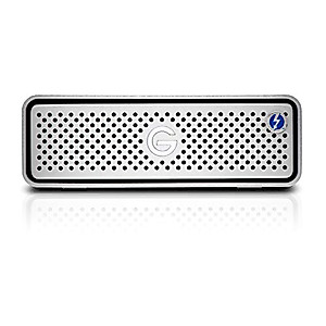 G-Technology 10TB G-DRIVE with Thunderbolt 3 and USB-C Desktop External Hard Drive, Silver - 0G05378-1