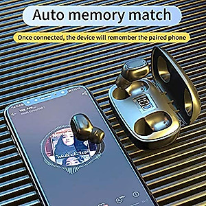 TBIIEXFL Headset Touch Function with Charging Box Stereo Headphones in-Ear Built-in Microphone Headphones Sports Subwoofer