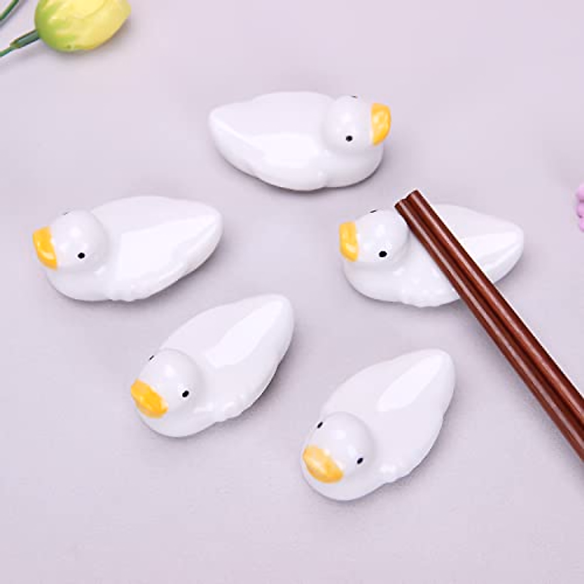 GK-O Japanese Chopstick Rest Duck Spoon Fork Holder Rack Stand Kitchen Flatware
