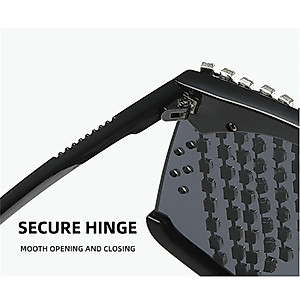 willochra Flat Top tassel Sunglasses Rhinestone Sun Glasses Diamond Party Eyeglasses Shades for Women UV400 (black)