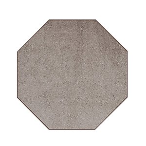 Bright House Solid Color Octagon Shape Area Rugs Black - 4' Octagon, Indoor, Stain & Fade Resistant, Perfect for Living Room, Bedroom, Dining Room, Entryway, Doorway, Pet & Kids Friendly Rug, Wedding