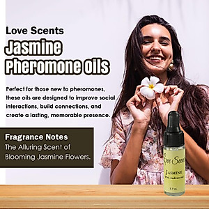 Love Scent Pheromone Oils, Pheromone Oil with AndrosteNOL, Body Oil Perfume for Women and Men, Long-Lasting Fragrance Body Oil (Sweet Cream, 3.7 ml)