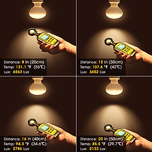 Briignite Heat Lamp Bulbs, UVA Reptile Light, 100W Reptile Heat Lamp Bulbs, E26 Base Basking Spot Bulb for Reptile, Full Spectrum Heat Light Bulb for Turtle Lizard Tank, Bearded Dragon, 2 Pack