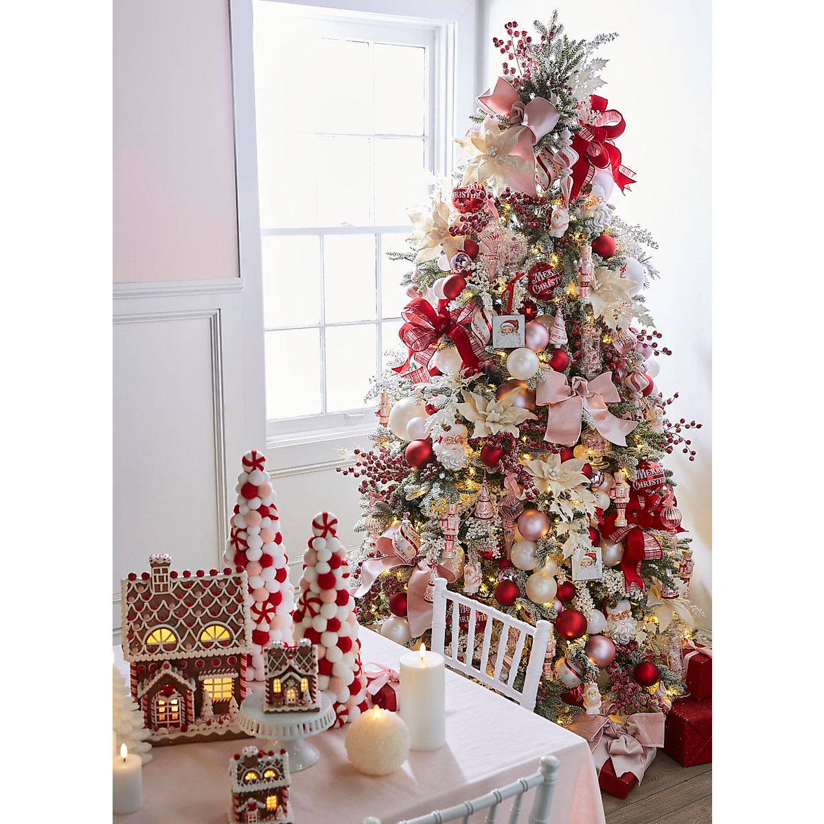 Raz Imports Ribbon 2023 4" X 10 Yards Pink Velvet Wired Ribbon