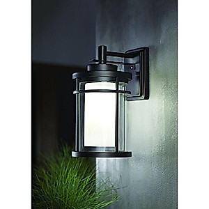 Home Decorators Collection, DW7178BK, LED Outdoor Black Medium Wall Light