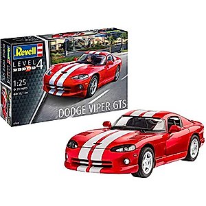 Revell RV07040 1:25 - Dodge Viper GTS Plastic Model kit, Multi Colour