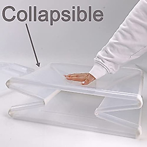 92 Quart Plastic Storage Bins Waterproof, Utility Tote Organizing Container Box with Buckle Down Lid, Collapsible Clear Plastic Storage Box, for Toys Clothes and Bedding, 1 pack, Transparent