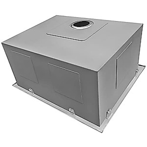 Ruvati Drop-in Topmount Laundry Utility Sink 25 x 22 x 12 inch Deep 16 Gauge Stainless Steel - RVU6010