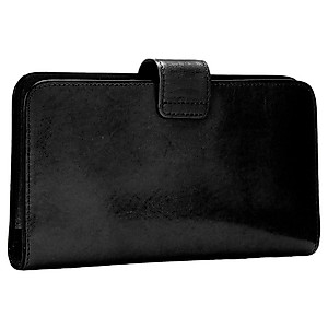 Bosca Old Leather Checkbook Clutch Checkbook Wallet