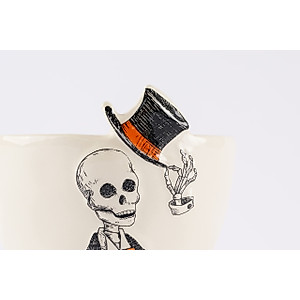 Mud Pie Halloween Nested Dip Bowl Set of 2 (Skeleton)