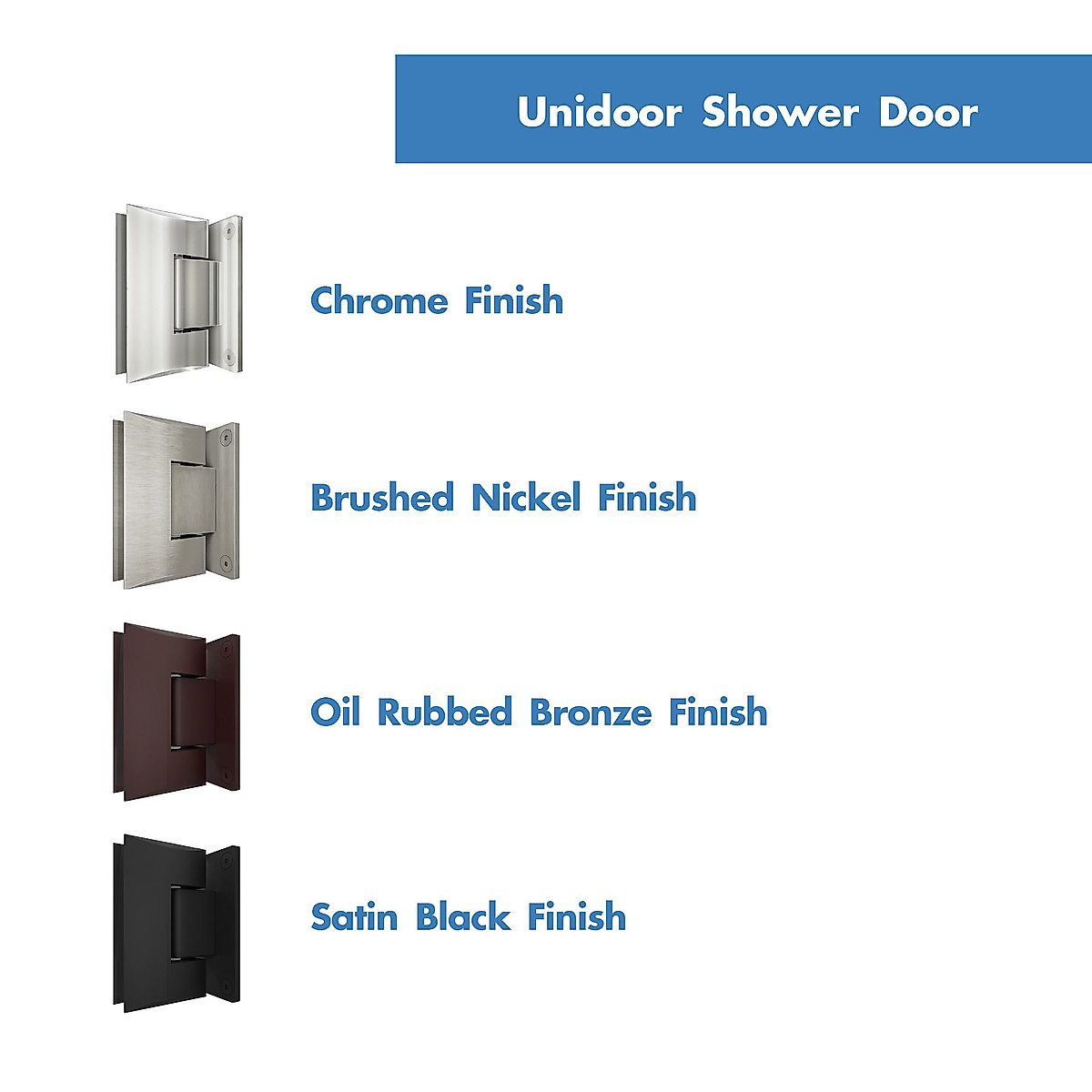 DreamLine Unidoor 24 in. W x 72 in. H Frameless Hinged Shower Door in Satin Black, SHDR-20247210F-09