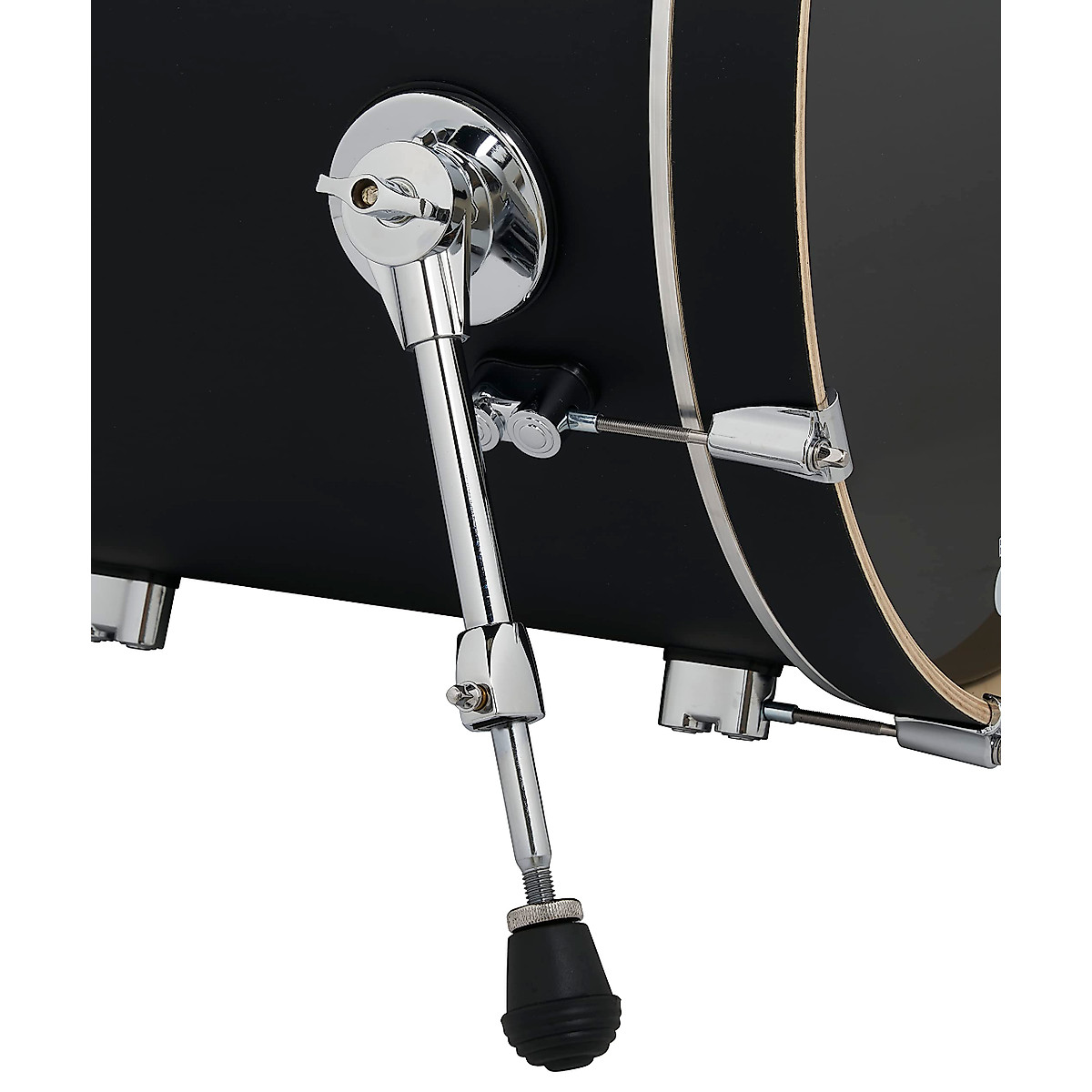 Pacific Drums & Percussion Drum Set PDP Concept Maple 7-Piece, Satin Black Shell Pack (PDCM2217BK)