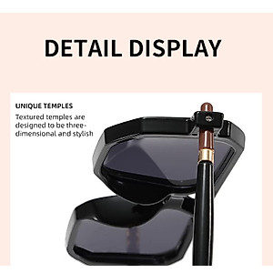 SunRay Polarized Premium Sunglasses for Men Women, Anti Glare, 100% UV Blocking, Durable Protection Sunglasses (black)