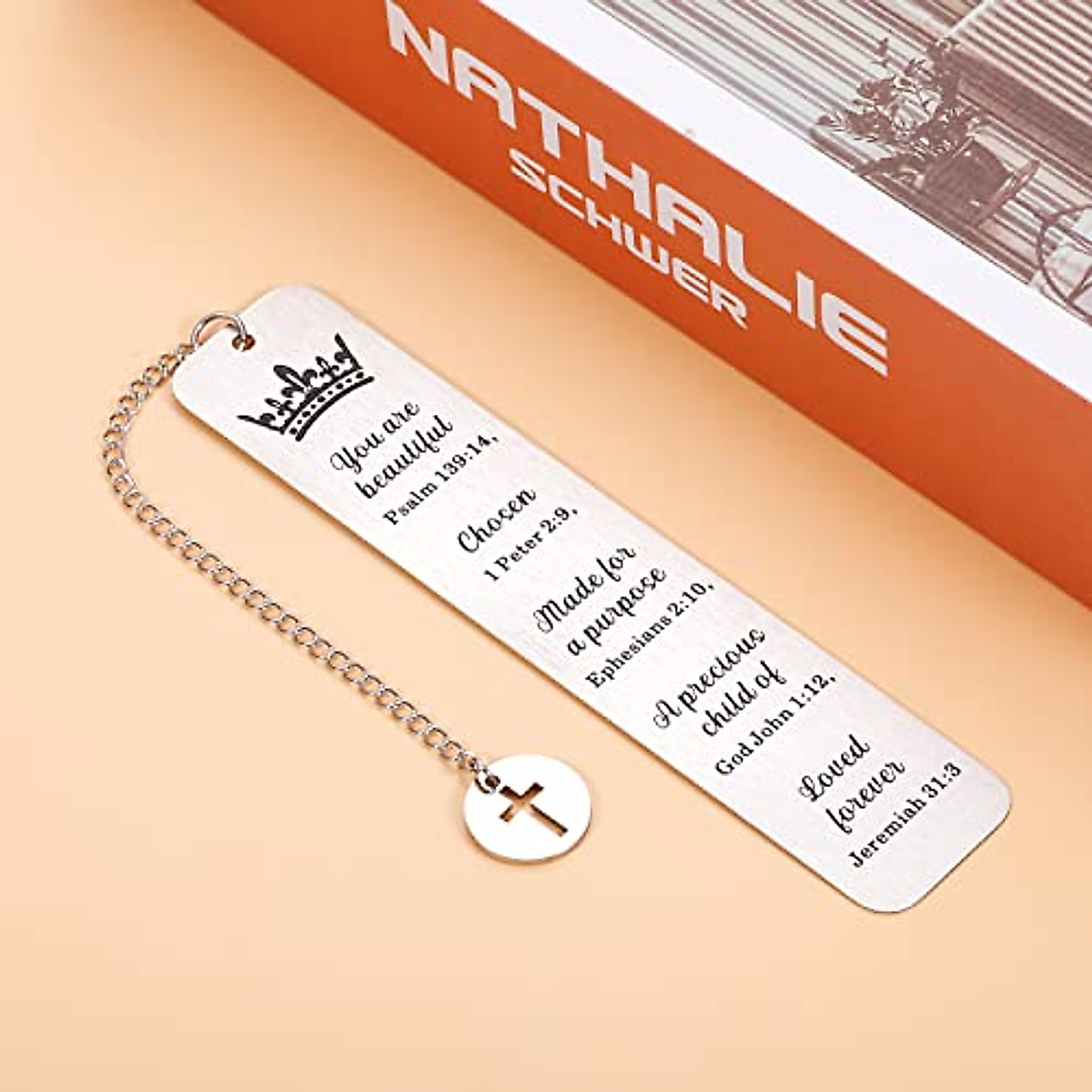 First Communion Christening Gift for Boys Girls Christian Gifts Bookmark for Women Religious Bible Verse Bookmark for Daughter Birthday Christmas Stocking Stuffers Baptism Religious Church Bulk Gifts