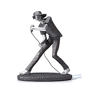 HAUCOZE Music Decor Figurine Home Gifts Modern Sculpture Statue Table Centerpiece Crafts Polyresin Piano Arts 8.5inch