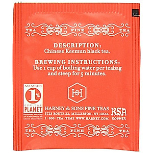 Harney & Sons English Breakfast Tea 100g / 3.57 oz (50 Tea Bags)