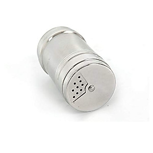 Verdental Stainless Steel Dredge Sugar/Spice/Pepper Shaker Seasoning Cans with Rotating Cover