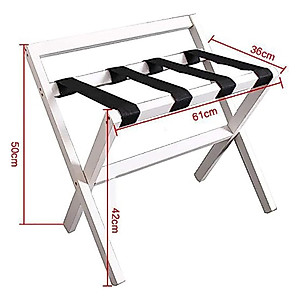 Folding Luggage Rack - Hotel Wooden Suitcase Stand, Travel Bag Holder with Nylon Straps, Guest Room Suitcase Stand, Luggage Stool, for Hotel Bedrooms (Size : 1pcs)