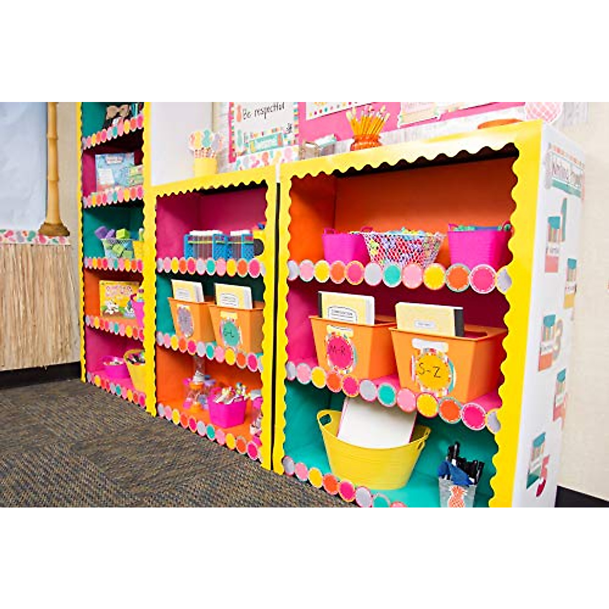 Teacher Created Resources Tropical Punch Circles Die-Cut Border Trim