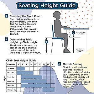 Children’s Factory, AB8014GYC, 14" H MyPosture Chair, Gray, Middle & High School Desk or Activity Table Chair, Big Kids Flexible Seating Classroom Furniture