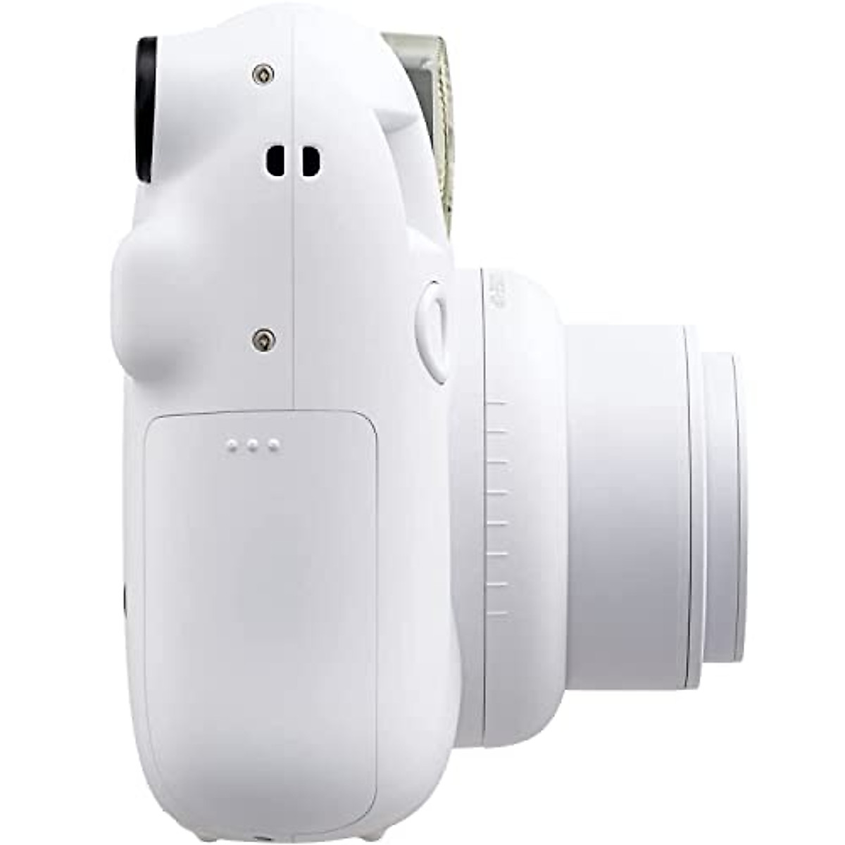 Fujifilm Instax Mini 12 Instant Camera, Clay White Camera with 40 Photo Sheets, Cleaning Cloth, and App, Portable, Easy to Use, Automatic Settings, Front Mirror for Selfies, 2 AA Batteries