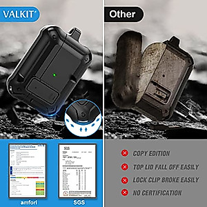 Valkit Compatible Airpods Pro 2nd Generation Case Cover with Lock + Valkit Compatible Airpods Pro 2nd Generation Case Cover with Lock for Men Women Bundle