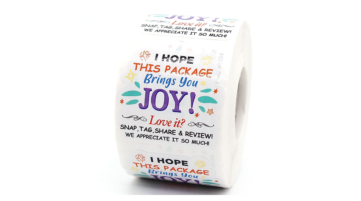 Thank You Stickers for Small Business & Packaging | 500 Pcs