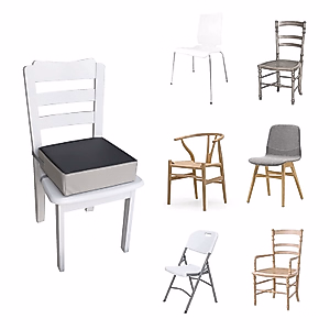 Eiury Toddler Dining Table Booster seat, PU Washable Waterproof Double seat Belt Non-Slip Bottom Booster seat for Dining Toddler, Portable Travel Increase Cushion