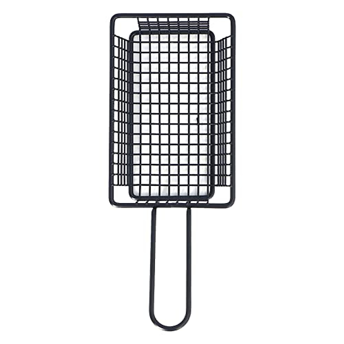 Fryer Basket, Food Grade 304 Stainless Steel Strong Durable Safe Fry Basket, Lightweight Simple Convenient Drainage Thickened Fry Baskets with Handle, for Restaurant(Long)