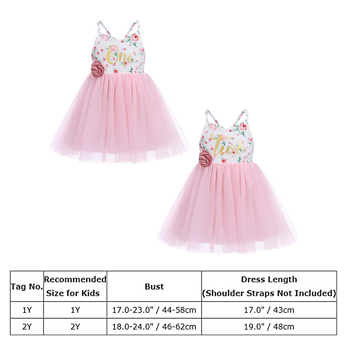 Baby Girl Toddler Kids Second 2nd Birthday Dress Boho Floral Printed Backless Tutu Tulle Maxi Long Dress Two Years Old Party Photo Shooting Clothes Summer Beach Pageant Wedding Bridesmaid Pink Two