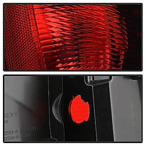 ACANII - For 2009-2014 Ford F150 Styleside Pickup Truck w/Black Trim Tail Lights Brake Lamps Pair Driver+Passenger Side