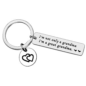 Great Grandma Gift Keychain First Time Great Grandma Gifts Mothers Day Baby Shower Party Gift Promoted to Great Grandmother Jewelry Great Grandparents Baby Announcement Gift Great Grandma to Be Gift