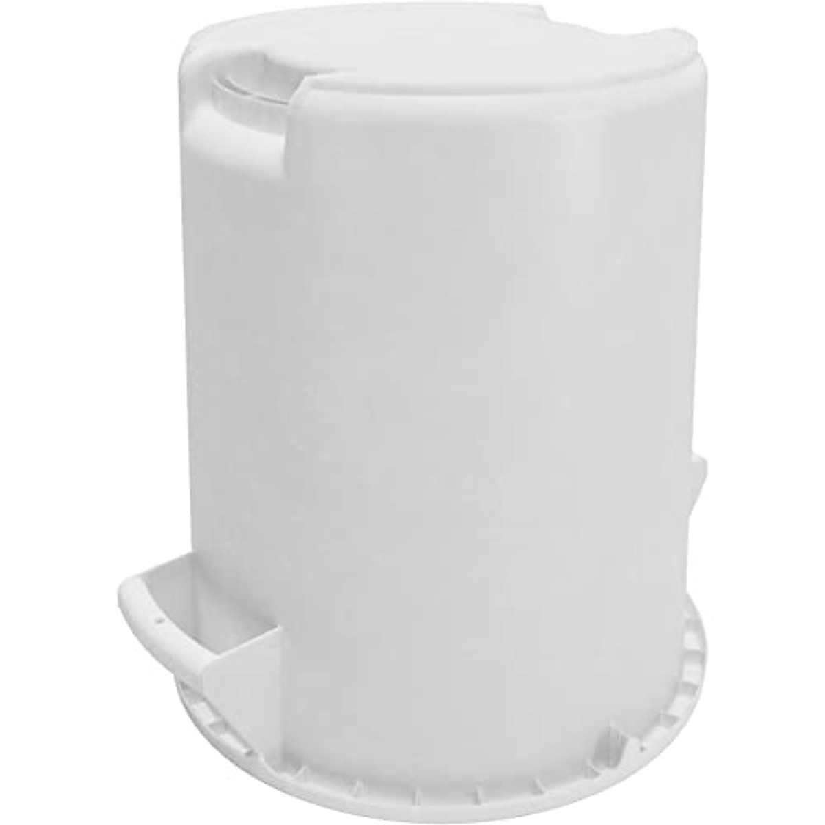 Carlisle FoodService Products Bronco White 10 Gallon Round Waste Bin Trash Container - 84101002 - Pack of 6