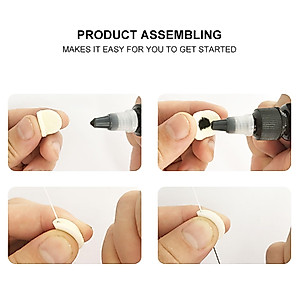 Eyebrow Mapper with Strings, String/symetric brow drawing marking ruler, Microblading Line Marker Ruler Eyebrow Tattoo Measuring Tool With 15pcs Thread Lines for Eyebrow Mapper (silver)