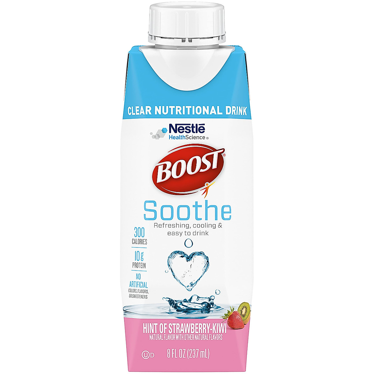 Boost Soothe Clear Nutritional Drink (Strawberry Kiwi, 8 Fl Oz (Pack of 3))