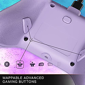 PowerA Nano Enhanced Wired Controller for Xbox Series X|S - Lilac, portable, compact, gamepad, video game, gaming controller, works with Xbox One and Windows 10/11