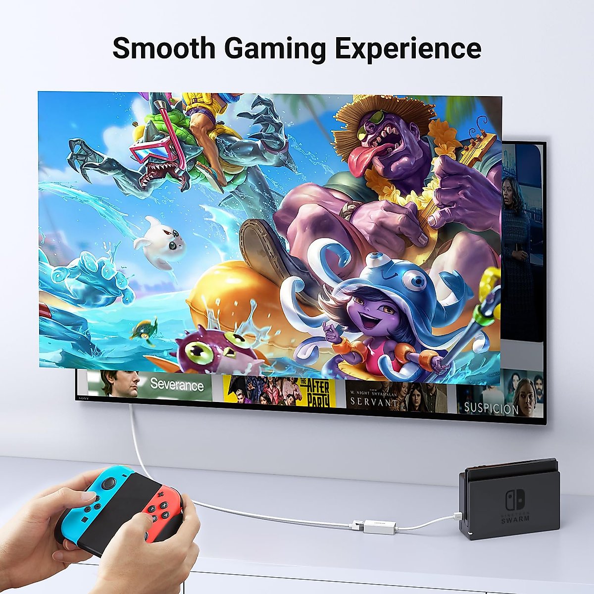 UGREEN Ethernet Adapter USB to 10 100 Mbps Network Adapter RJ45 Wired LAN Adapter for Laptop PC Compatible with Nintendo Switch Wii Wii U MacBook Chromebook Surface Windows macOS Linux White