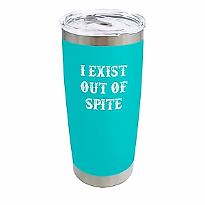 liabiliies i exist out of spite Tumbler Coffee Tumblers 20 oz Tumbler with Lid and Straw Insulated Tumblers Stainless Steel Tumbler