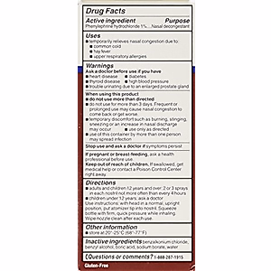 Equate 4-Way Nasal Spray 3-Pack Phenylephrine HCl - 1 fl oz each