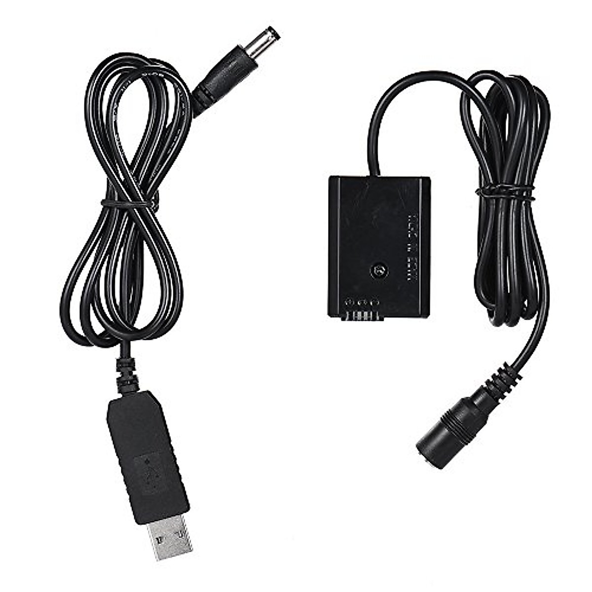 NP-FW50 Dummy Battery with DC Power Bank USB Adapter Cable Replacement for AC-PW20 Compatible with Sony NEX-3/5/6/7 Series A33 A37 A35 A55 a7 a7R a7II A6000 A6300