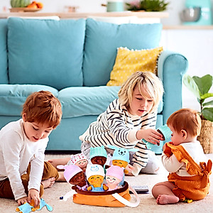 Skylety 6 Pieces 7 Inches Basket of Babies Soft Baby Doll Multicultural Dolls Sensory Plush Diversity Baby Dolls Stuffed Plush Figures for All Ages