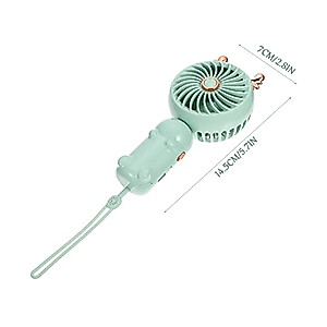 TENDYCOCO Handheld Fan 2sets Cartoon for Outdoor Hand Portable Functional Charging Cooling Multi- Small Women Fan Lightweight Desktop of Pocket Fans Multifunctional Men, Desk Portable Fan